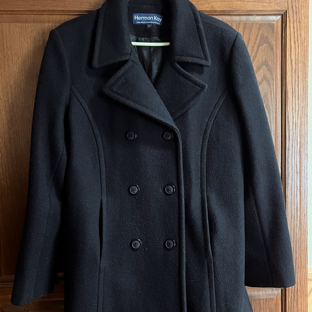 Herman Kay Wool Coat - Gem